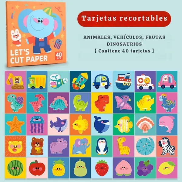 Tarjetas recortables